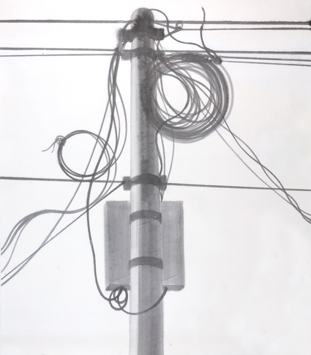 Jiri Straka - Ink painting - Ink building sites